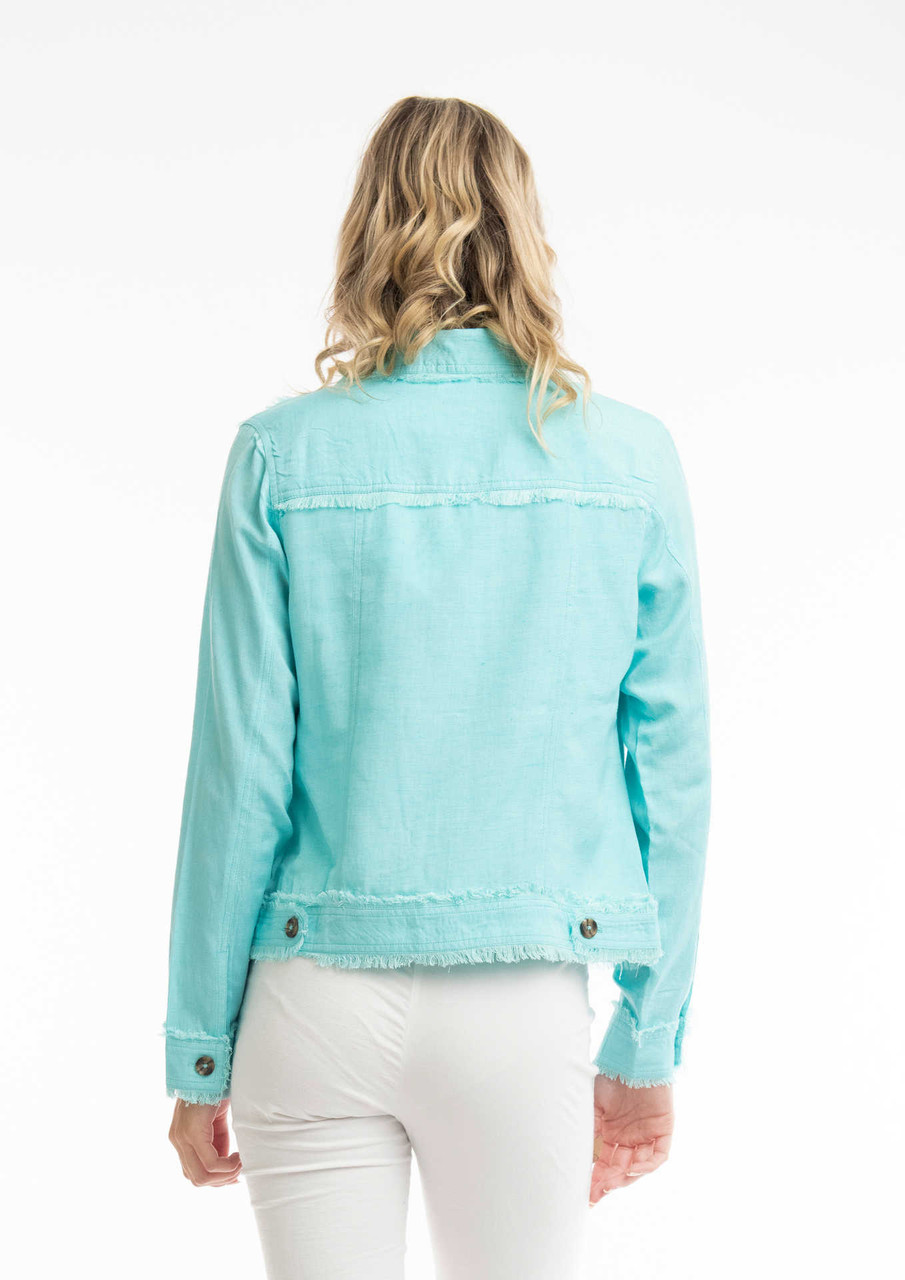 SHOP ON SALE ORIENTIQUE Linen Blend Jackets - JUNGLE ROAD