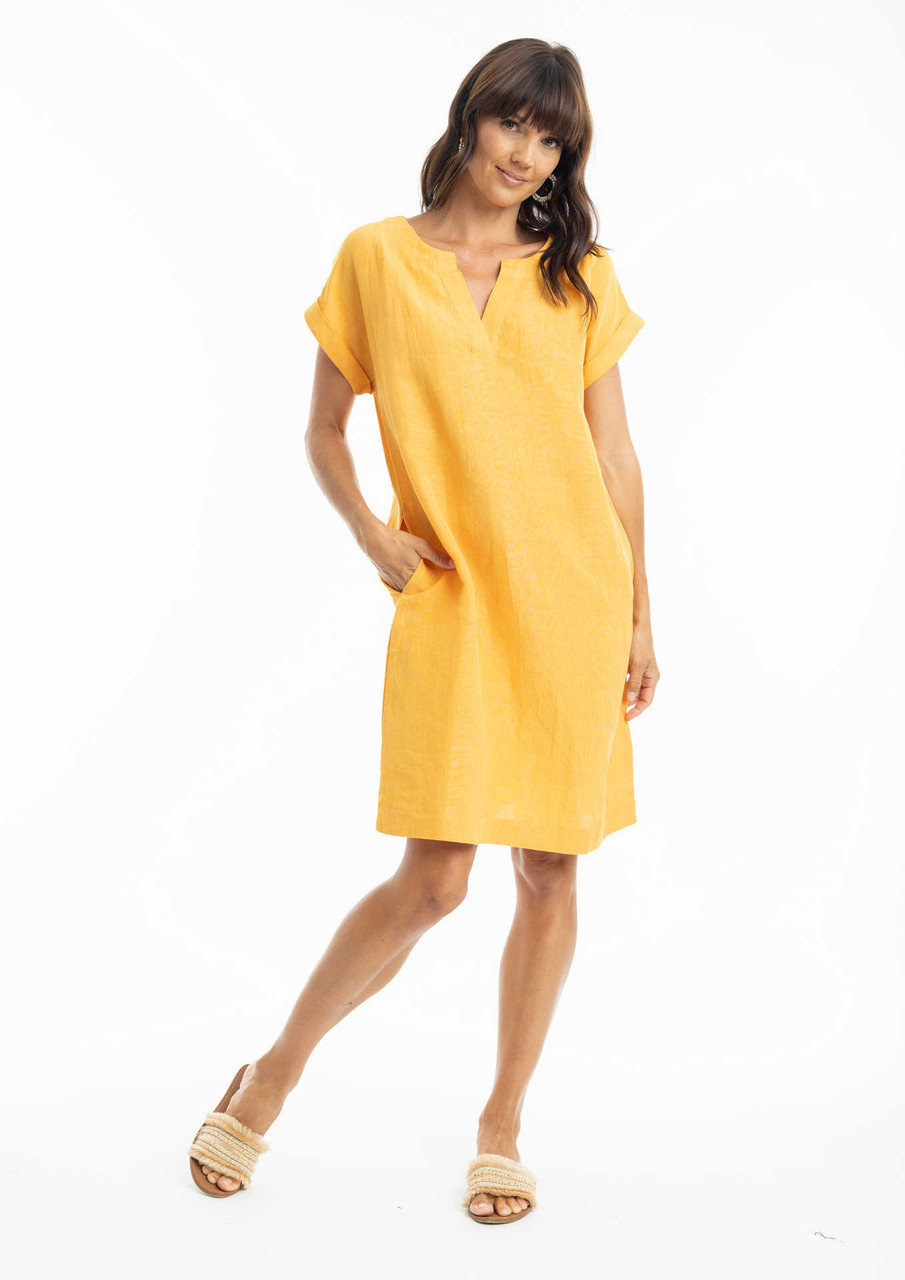 Escape by OQ Linen Blend Shift Dress (#71539) - JUNGLE ROAD CLOTHING