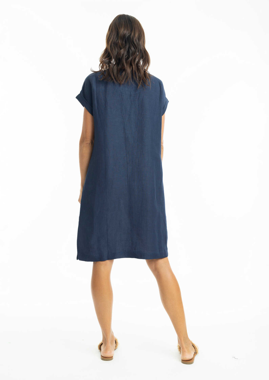Escape by OQ Linen Blend Shift Dress (#71539) - JUNGLE ROAD CLOTHING