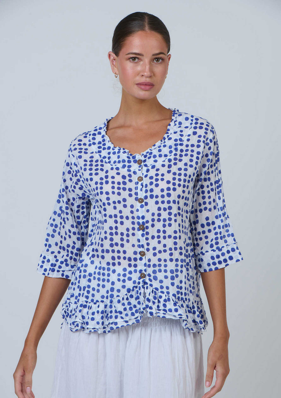 SHOP Namastai N70 - Button through Print SHIRT - JUNGLE ROAD