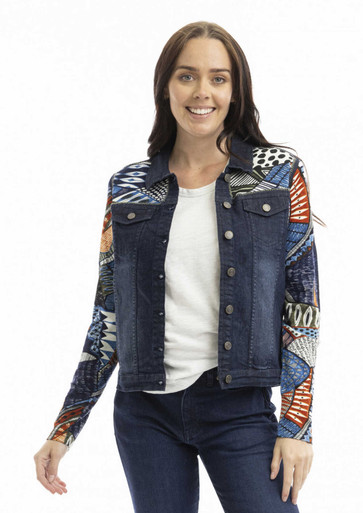 SHOP Orientique Denim Biker Jacket in Bohemian Rhapsody (#23027 ...