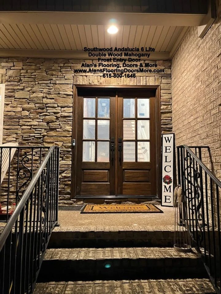 1 2 Lite Wood Entry Door 1 Lite Over 1 Panel Classic Stainable