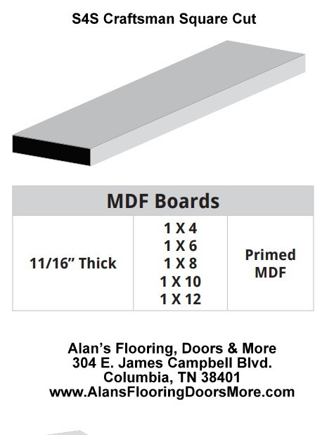 1 in. x 10 in. x 16 ft. Primed Painted MDF Molding Board S4S Craftsman ...