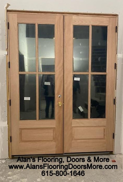 72 in. x 96 in. Southwood Andalucia Prehung Double Unfinished Wood ...