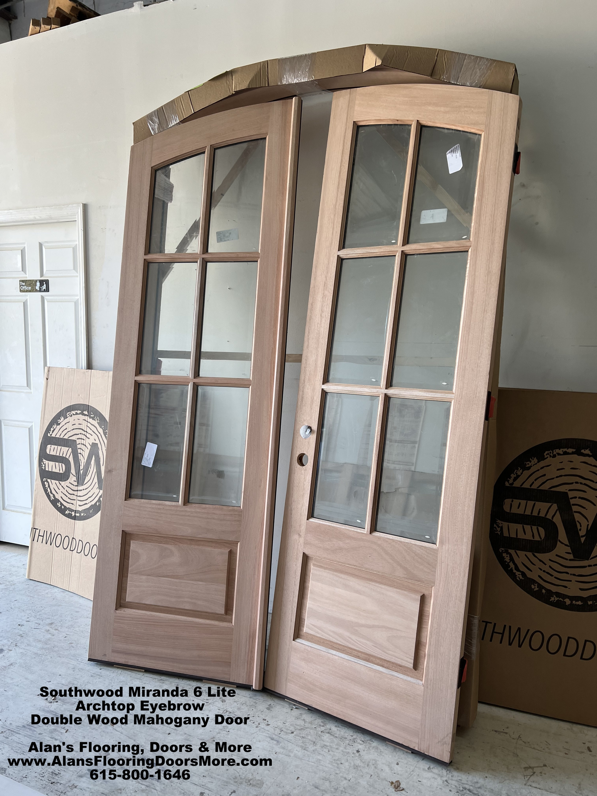 60 in. x 80 in. Southwood Andalucia Prehung Double Unfinished Wood ...