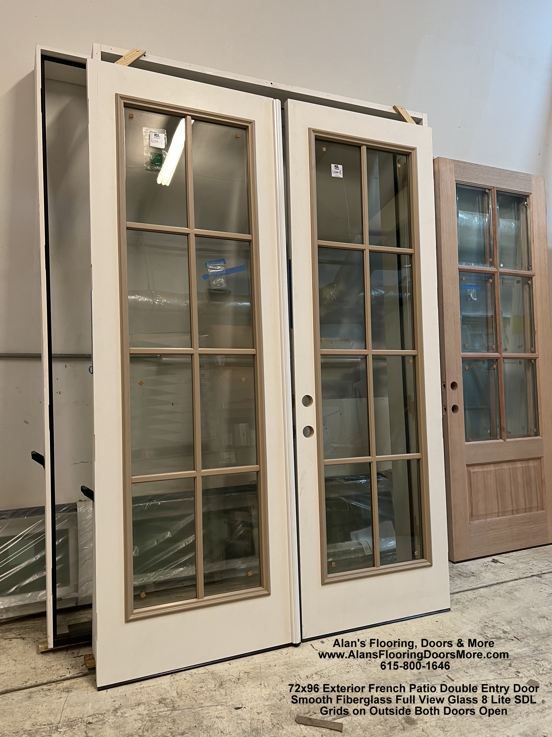 72 X 96 Exterior French Doors