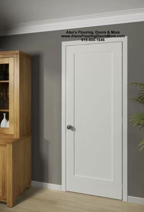 36 in. x 80 in. 1 Panel Shaker Madison Lincoln Park Primed Left-Hand ...