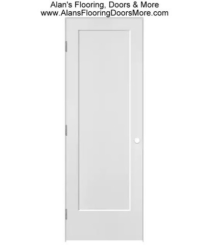 30 in. x 80 in. 1 Panel Shaker Madison Lincoln Park Primed Right-Hand ...