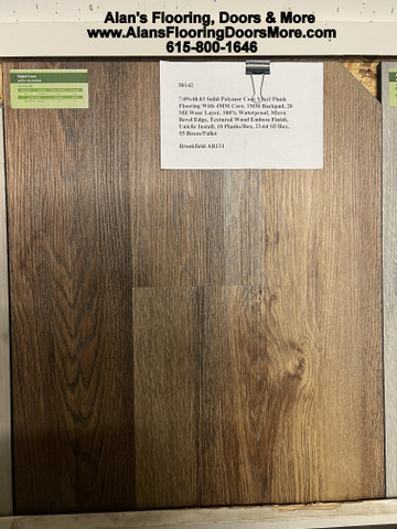 BROOKFIELD 20 MIL 7.09" W x 48.03" L, 100% Waterproof, 5.0 mm Thick Pad ...