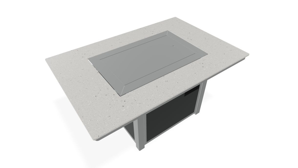 36″ × 54″ Rectangular Origins Top Fire Table - Electronic Ignition ...