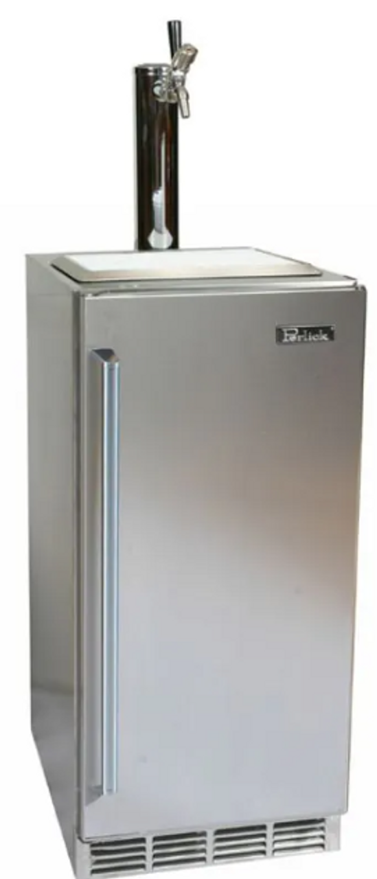 Perlick Signature Series 15 Inch Right Hinge Outdoor Undercounter Beer