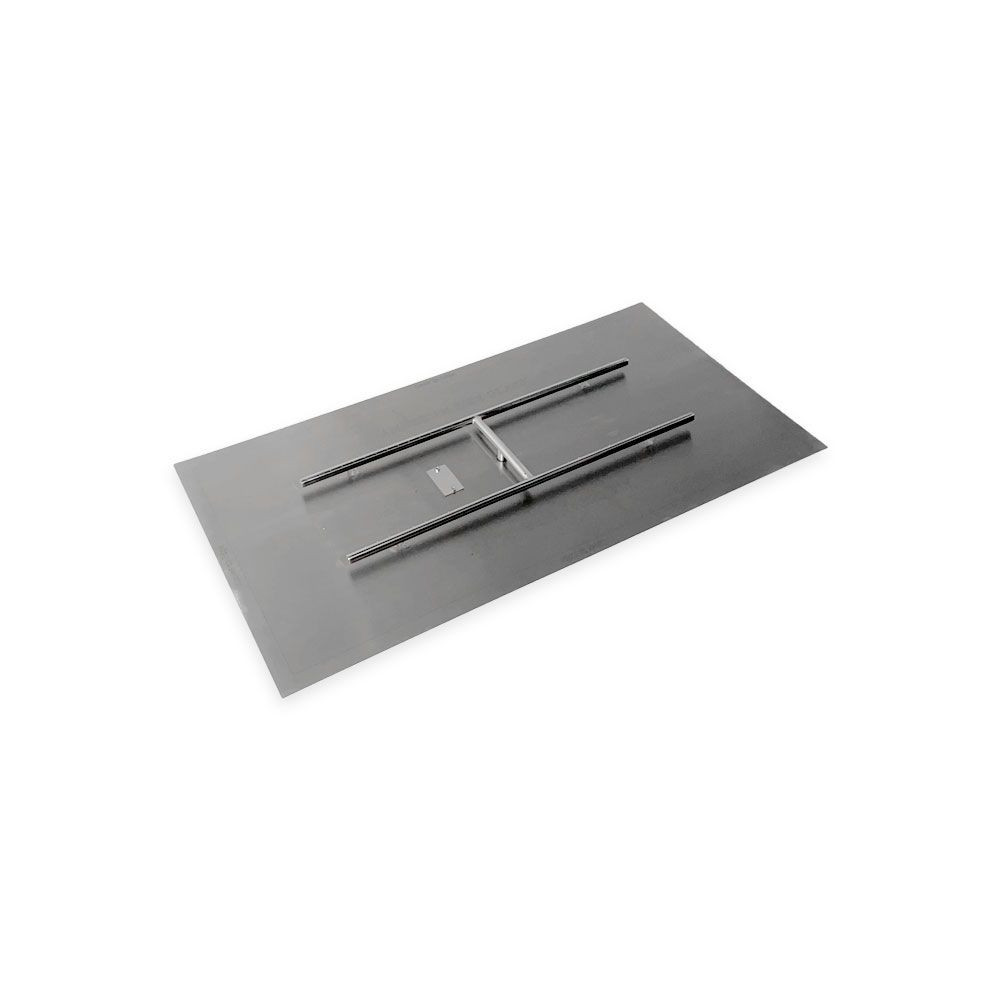 48" x 24" Rectangular Stainless Steel Flat Pan - SoCal Fire Pits
