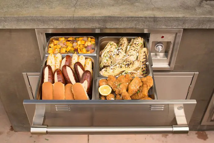 Alfresco Electric Warming Drawer - Signal White-Gloss - SoCal Fire Pits