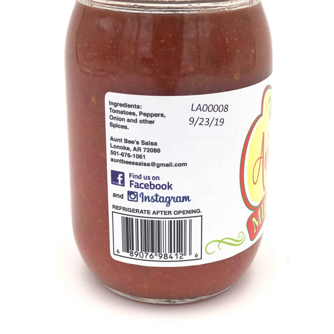 Buy Aunt Bee's Mild Salsa | Squizito Tasting Room | Arkansas