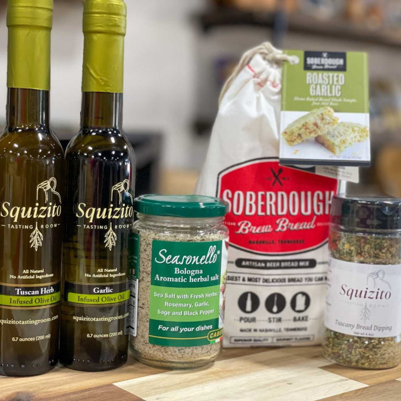 Soberdough Bread Dipping Gift Set | Squizito Tasting Room