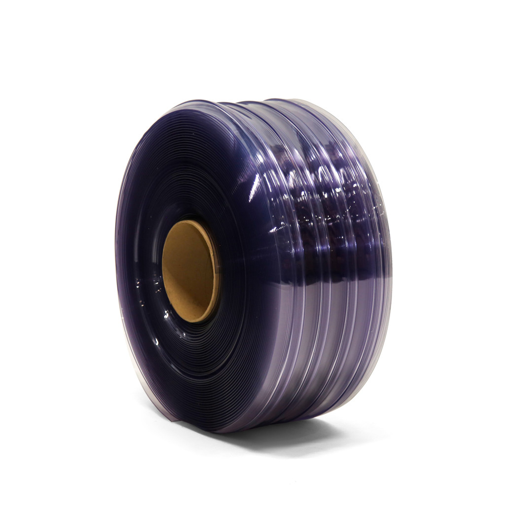 12" Standard Ribbed Bulk Vinyl Curtain Roll - StripCurtainDepot.com