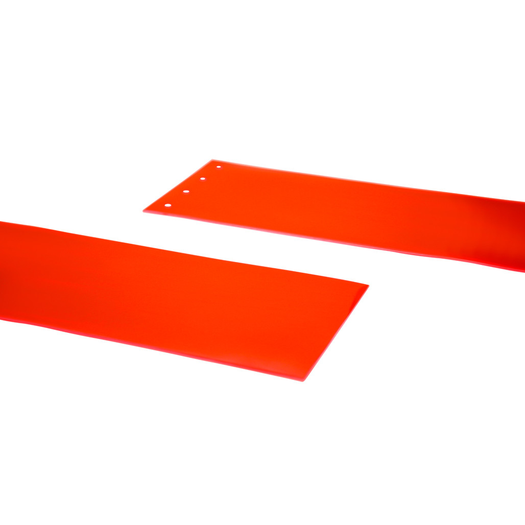 8" Safety Orange Replacement Vinyl Strip - StripCurtainDepot.com