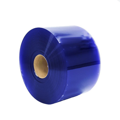 12 Inch Blue Smooth Strip Curtain Roll - 300ft