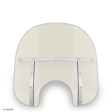 Memphis Shades Fats Windshield - 9" Headlight Cutout - MotoMummy ...