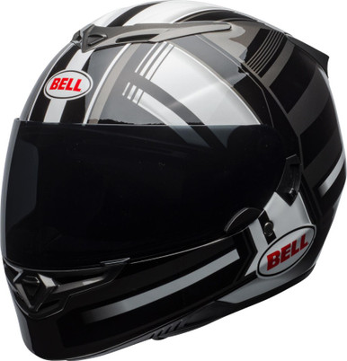 Bell RS2 Full-Face Motorcycle Helmet - Gloss White/Black/Titanium ...