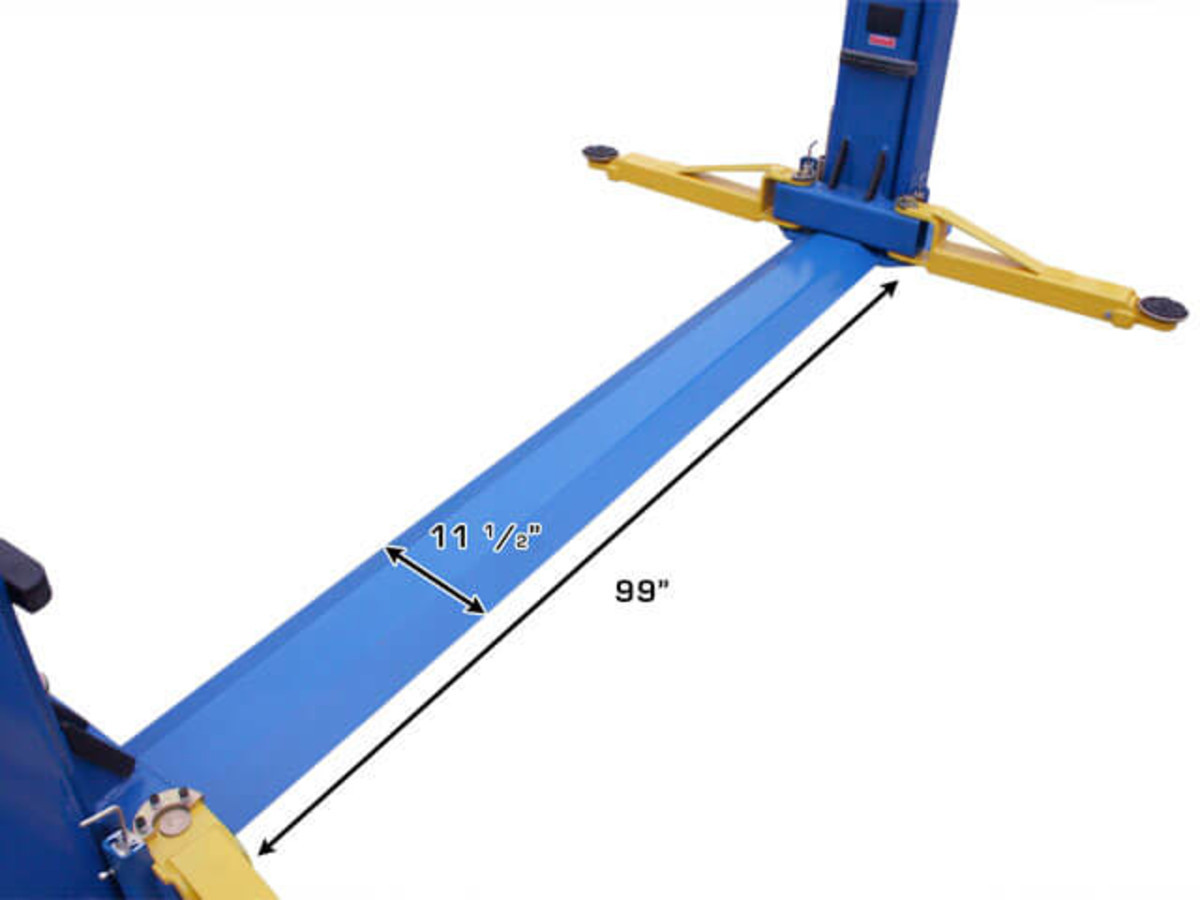 BP8000 2 Post Bottom Plate Car Lift - Atlas Auto Equipment