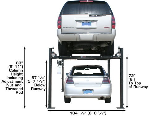 Atlas Garage Pro 8000 4 Post Lift