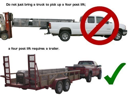 Atlas Garage Pro 8000 EXT Four-Post Carlift - Atlas Automotive Equipment