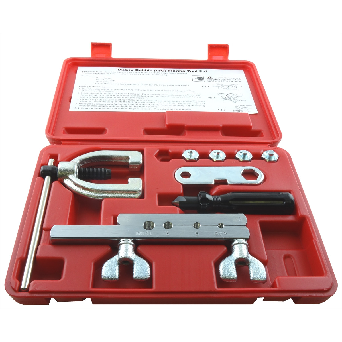 9 Piece ISO Flaring Tool Set With Case 9-Piece ISO/Bubble Flaring Tool ...