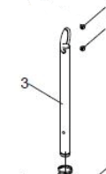 Arm lock release pin - Atlas PVL 12 - Z23G231100 - ATLAS Auto Equipment