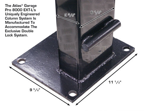 Atlas Garage Pro 8000 EXT-L 4 Post Lift - Atlas Auto Equipment
