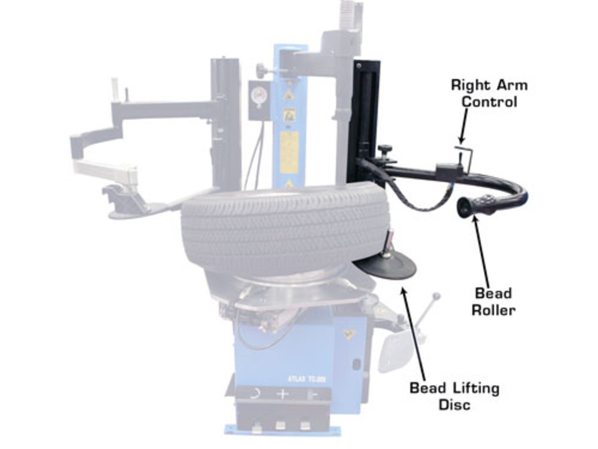 Atlas Right (RH) Assist Arm for Tilt-back Tire Changers