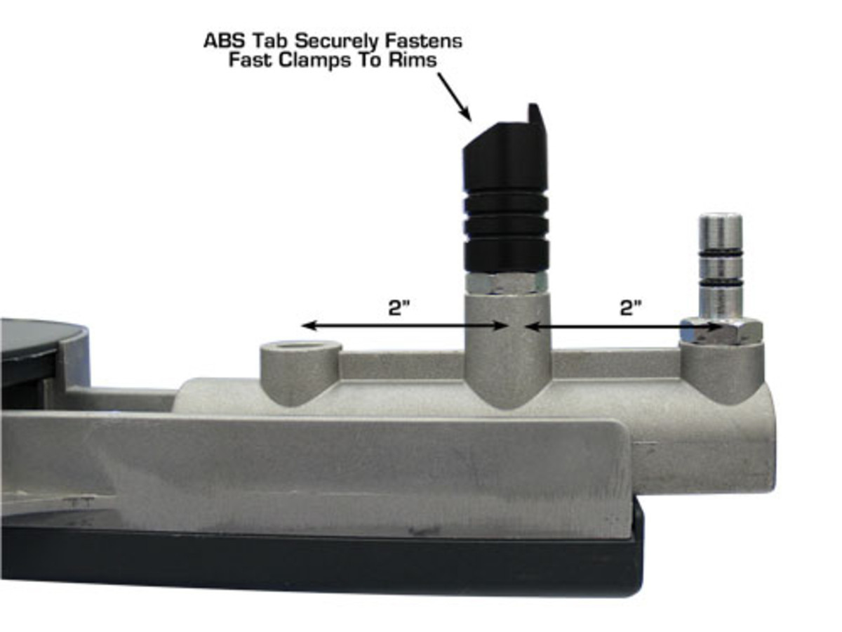 Three Point 10"-24" Non-Runout Wheel Fast Clamp