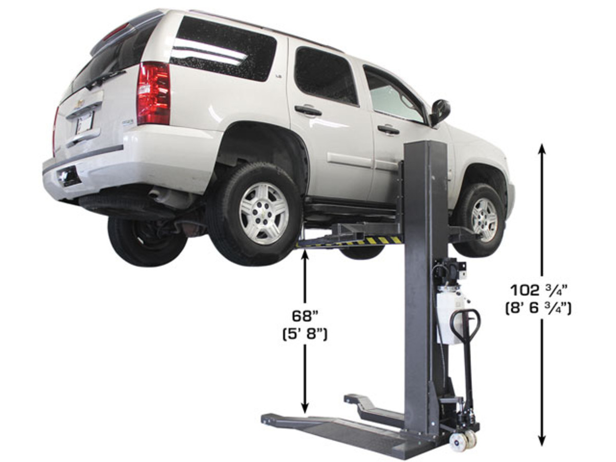 Portable Single Post Lift - AtlasÌÎÌ¢Ì´å¬ PSP-6000 (6,000 lb.)