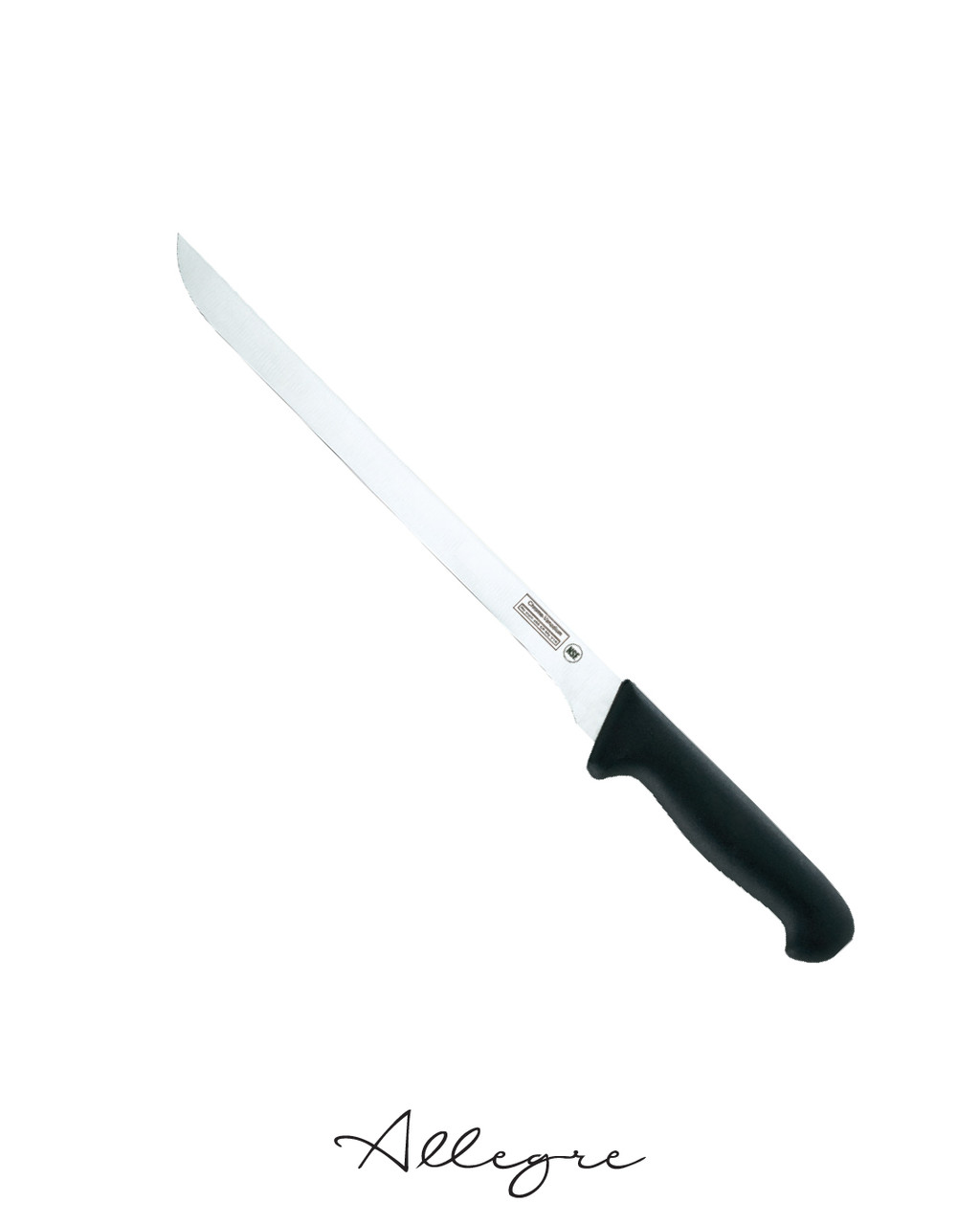 10 in. Blade Ham Knife/ Slicing Knife, Black Handle, Professional Grade ...