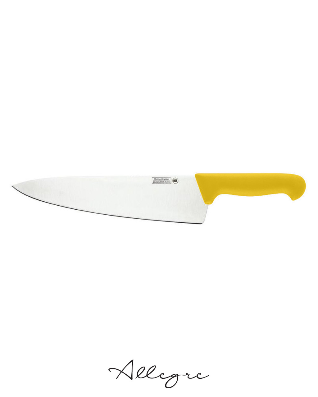 9 in. Blade Chef's Knife, Yellow Handle, Professional Grade ...