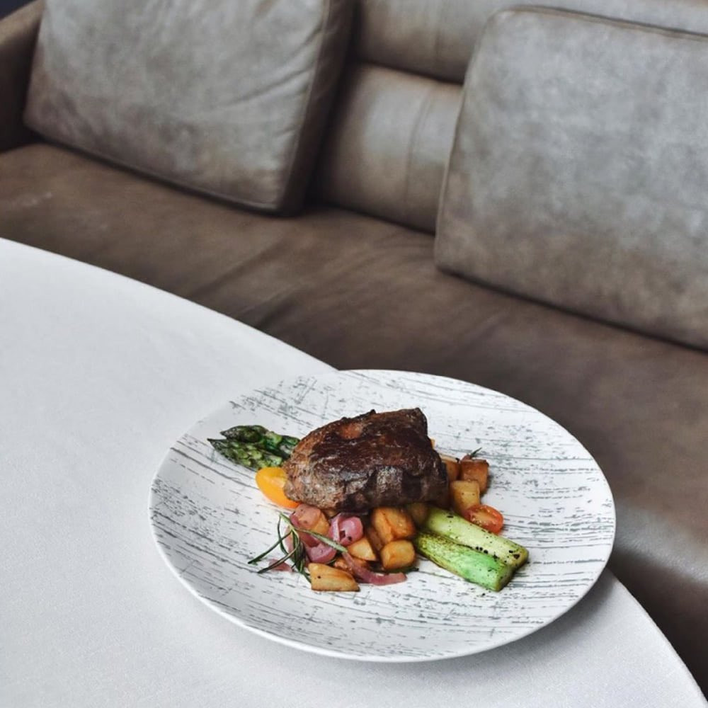8.8 in. Salad Plate - Drizzle White - Allegre