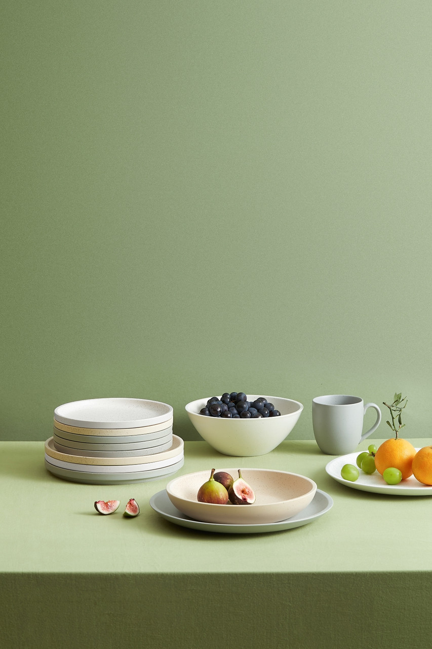 8.5 in. Dessert/Cake Coupe Plate - Dune Shells - Allegre