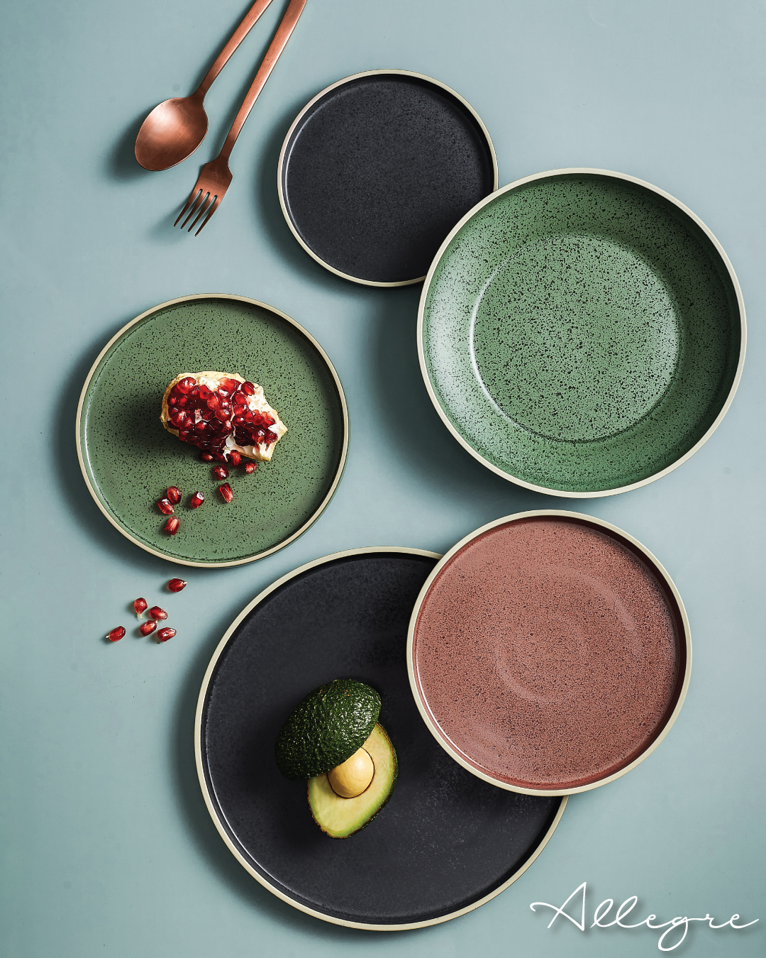 6 in. Bread Bun, Pastry, Cocktail Plate - MOD Roasted Sesame - Allegre