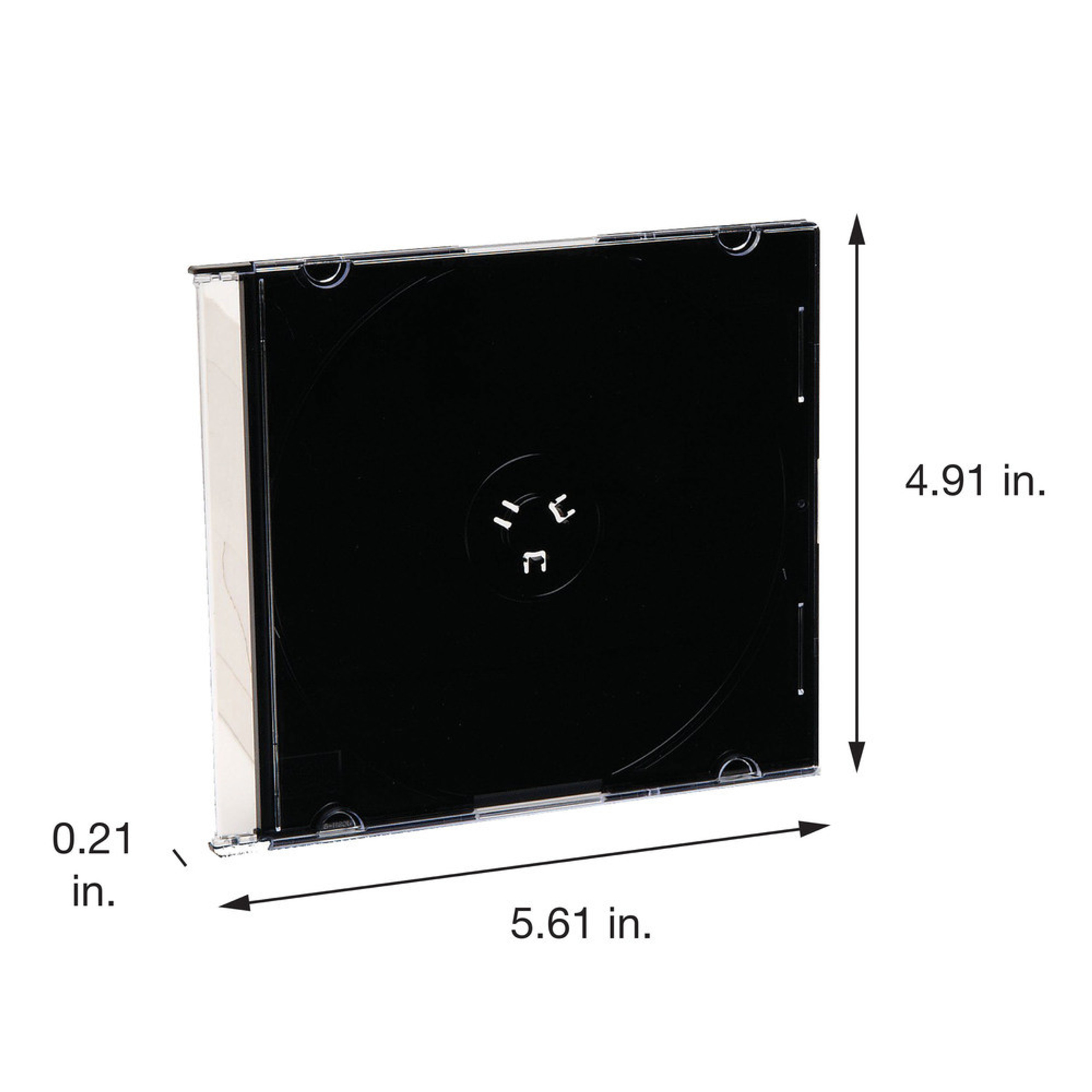 Verbatim Slim CD Slim Jewel Case With Black Tray Box Of 200 verbatim-slim-cd-slim-jewel-case-with-black-tray-box-of-200