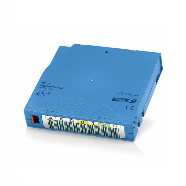 HPE LTO Ultrium 9 Tape Custom Labeled, 20 Tape Library Pack - Q2079AC