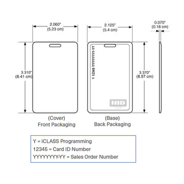 HID iClass 208x Clamshell Card - Secure Access Solutions | TapeandMedia.com