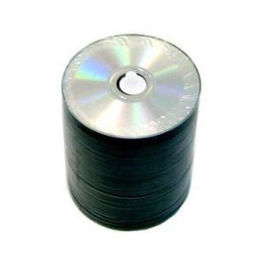 Spin-X CD-R Shiny Silver Silkscreen/Thermal Printable Disc - 80R52S-NP100B