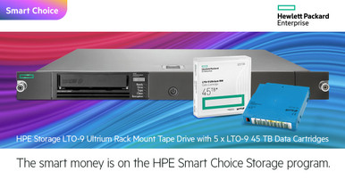 HPE LTO-9 Ultrium Tape Drive Rack Mount Bundle | TapeandMedia