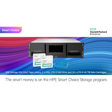 HPE MSL3040 Tape Library P77037-B25 – LTO-9 SAS Drive + 20x 45TB ...