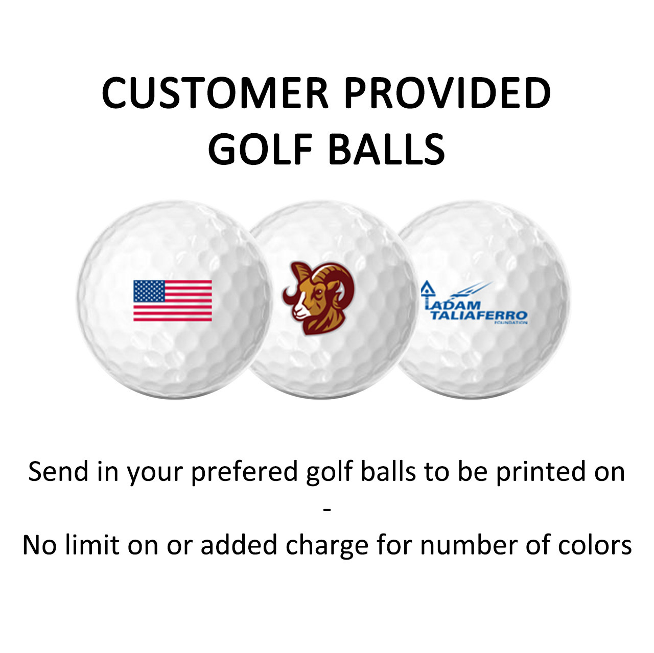 Golf Ball Printing Service - LogoTags