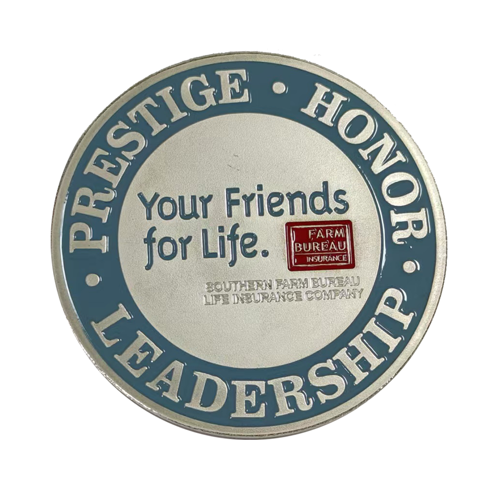 Custom 99.9% Silver Challenge Coin | No Setup Fees | LogoTags