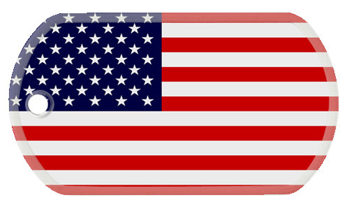 American Flag Dog Tags | US Flag Dog Tags | LogoTags