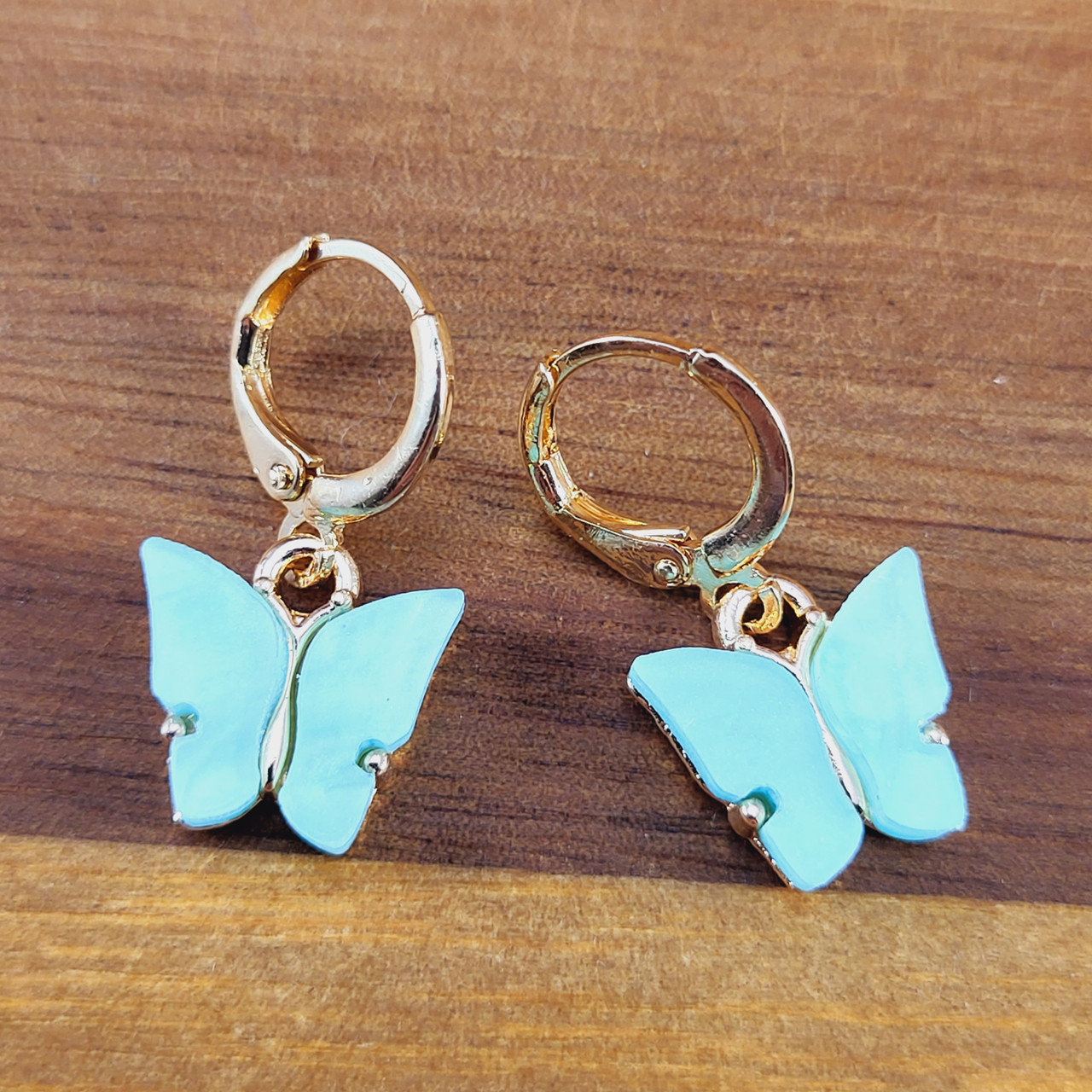 Blue Butterfly Earrings