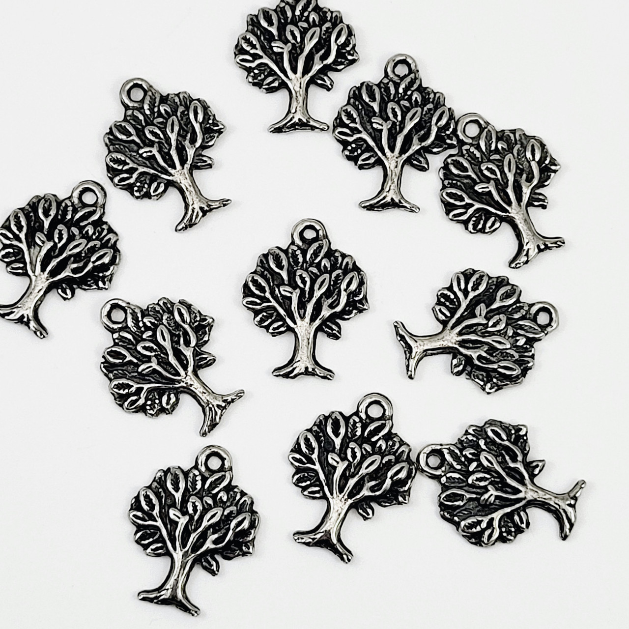 Pewter Tree Charms