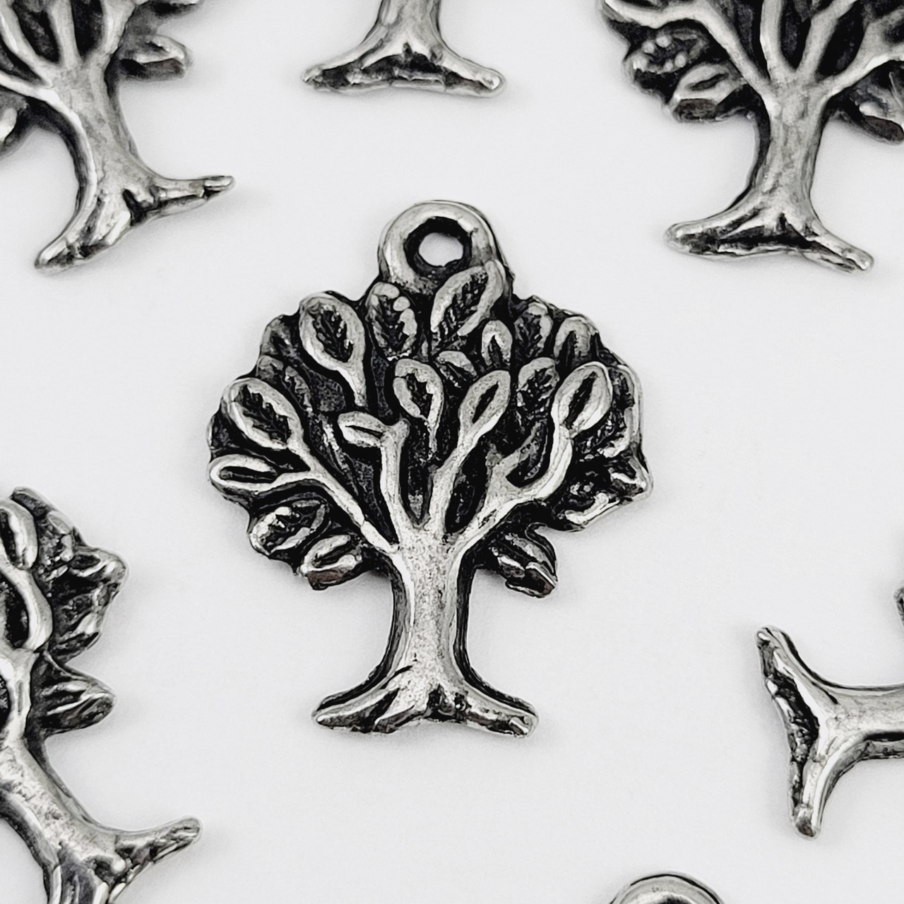 Pewter Tree Charms